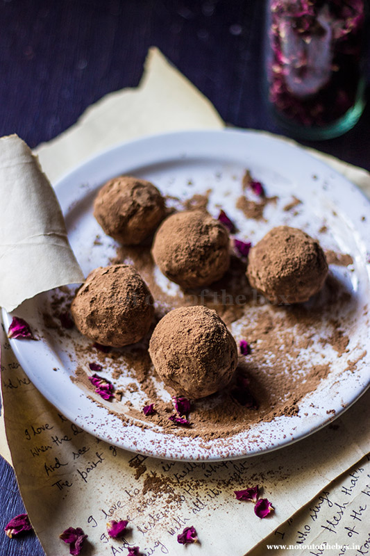 Boozy Rose Cake Truffles | Not Out of the Box