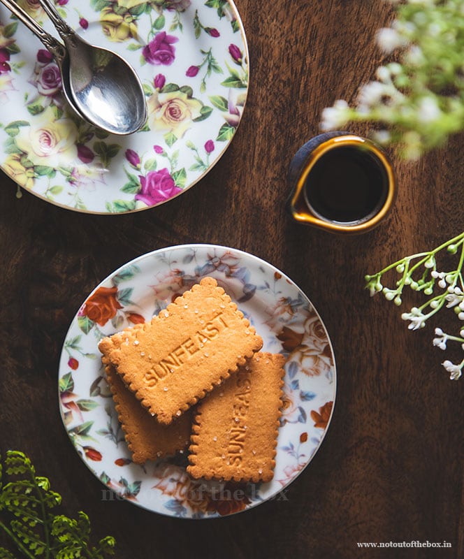 Eggless Coffee-Caramel Biscuit Pudding | Not Out of the Box