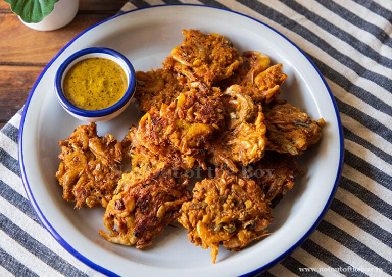 Kucho Chingrir Bora / Bengali Small Prawn Fritters | Not Out of the Box